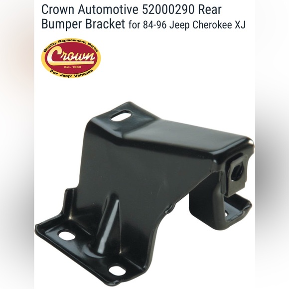 Crown | Other | 2 Jeep Crown Rear Bumper Bracket A Set New Part 5200290 ...